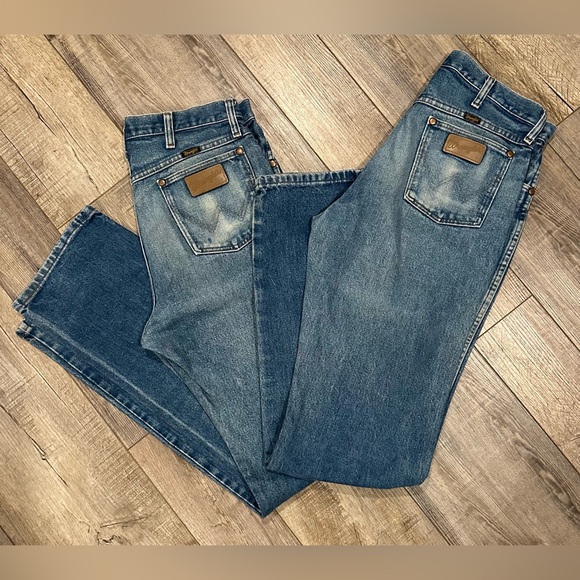 Wrangler | Jeans | Two Heavily Worn Wrangler 3mwz 32x36 Cowboy Cuts ...